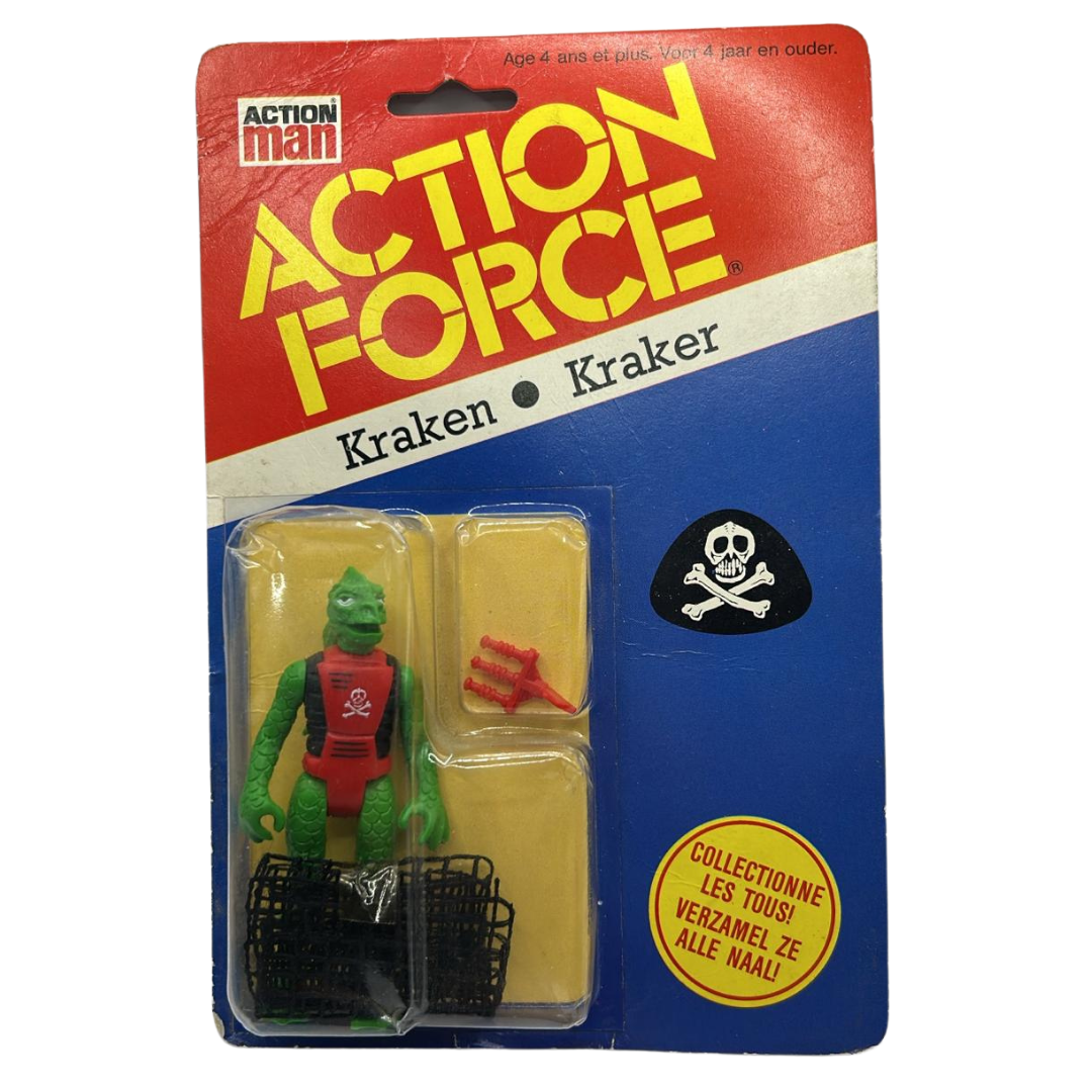Action Force Kraken figure MOC Mint on card Red Shadows figure with ac ...
