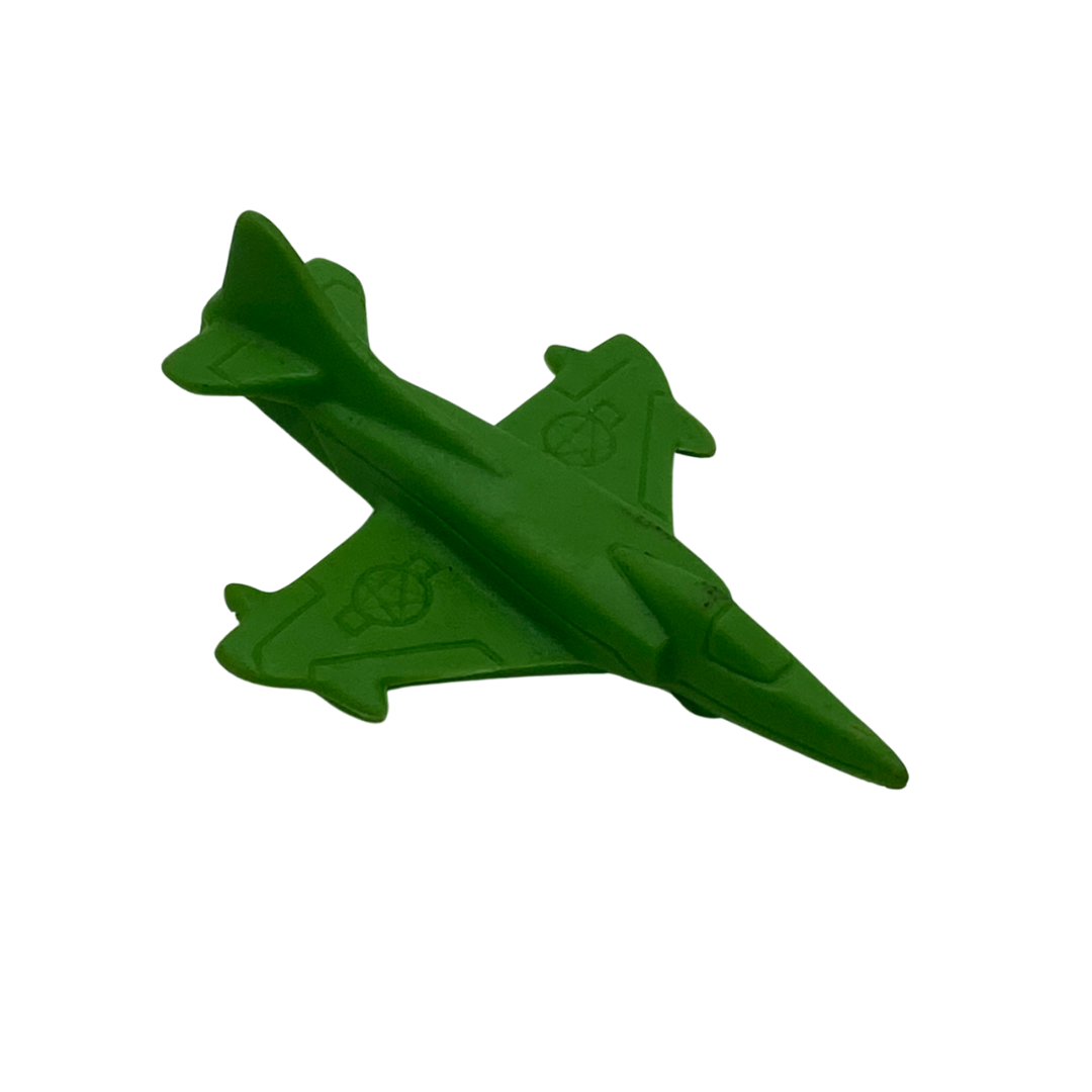 Matchbox Lesney Rubber Eraser Skyhawk Fighter Jet Green military plane ...